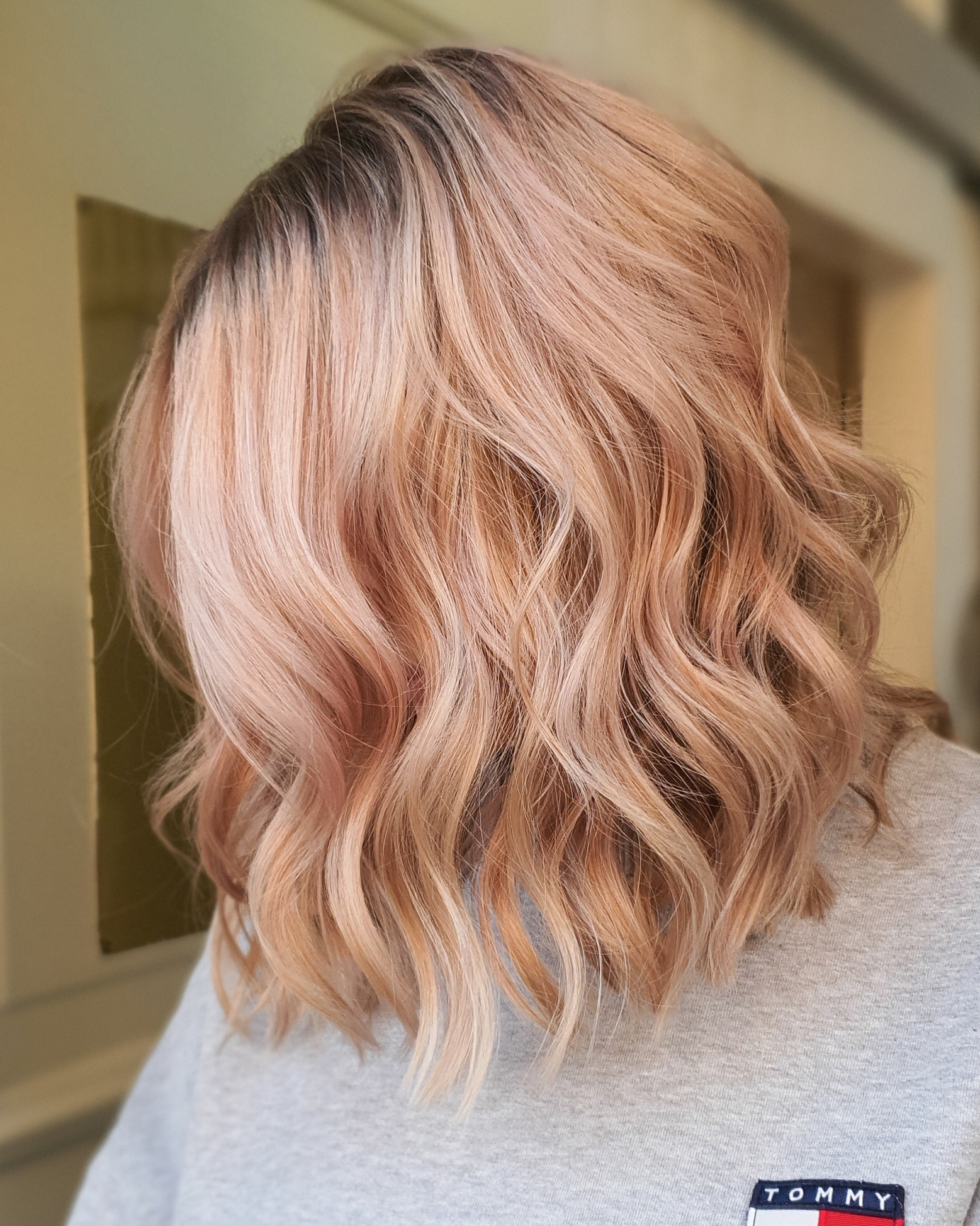 Dusty pink hair